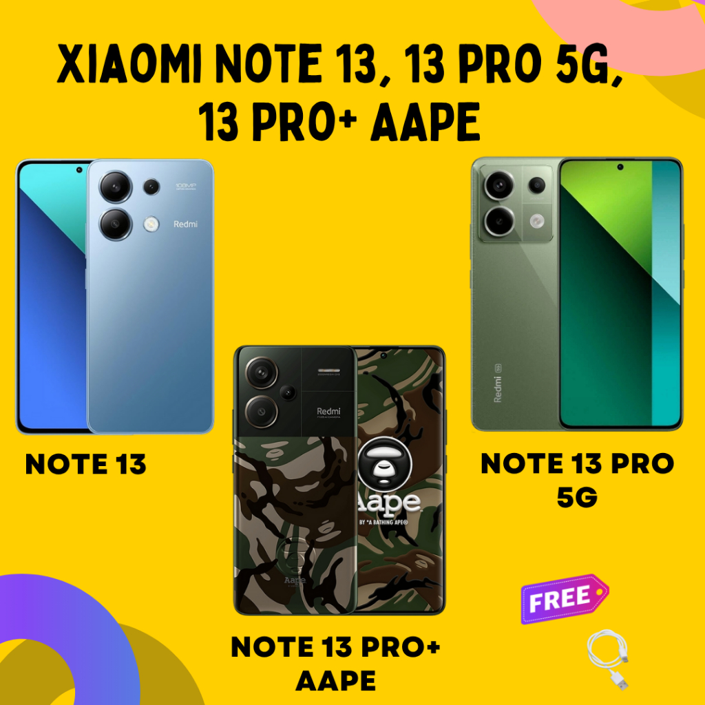 XiaoMi Note 13, 13 pro 5g, 13 Pro+ AAPE (original secondhand) | Shopee ...