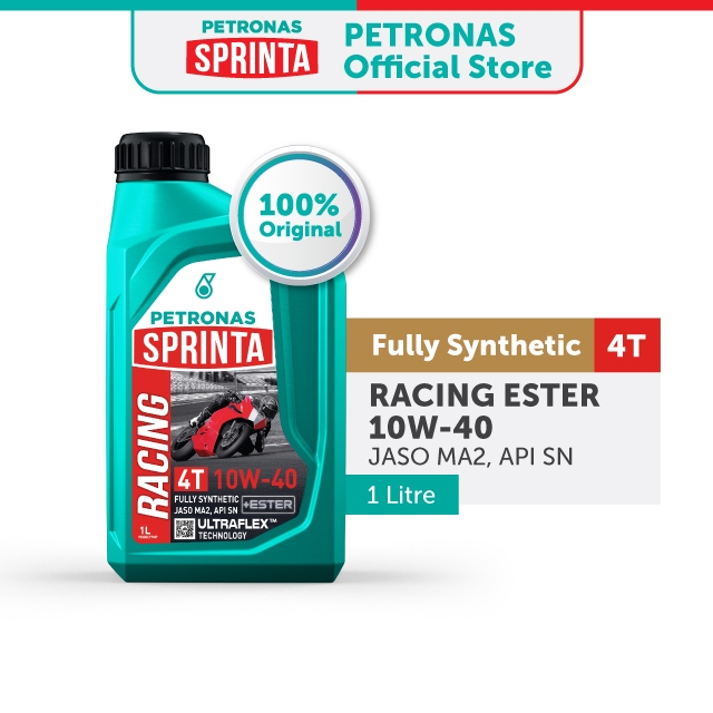 PETRONAS Sprinta Racing Es 10W-40 SN Fully Synthetic (1L) | Shopee Malaysia