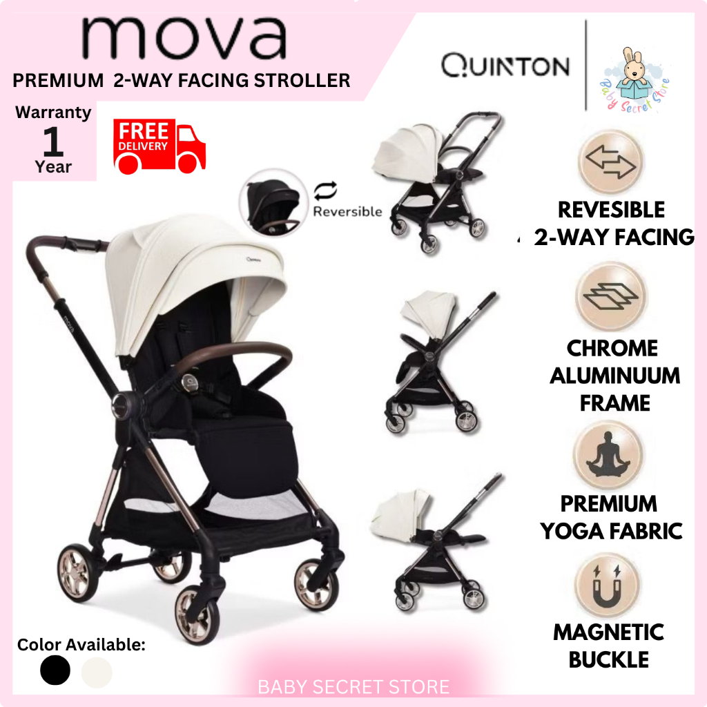 (FREE SHIPPING) Quinton Mova Premium Stroller Reversible 2 Way Facing ...