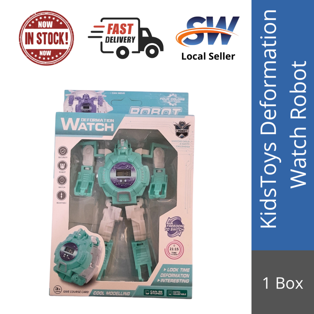 Toys For Kids Deformation Watch Robot (1Box) | Shopee Malaysia