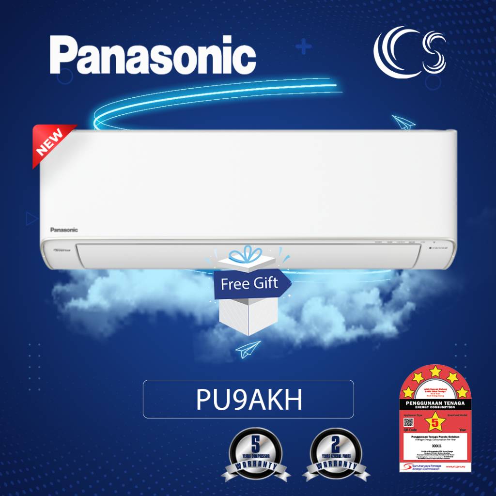 PANASONIC STANDARD INVERTER 5 STAR R32 (PU-AKH) / X-DELUXE INVERTER 5 ...