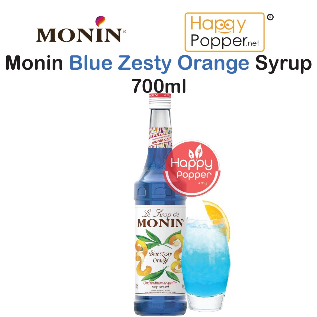 Happypopper MONIN Blue Zesty Orange 700ML 700 ML Alcohol Free Flavour ...