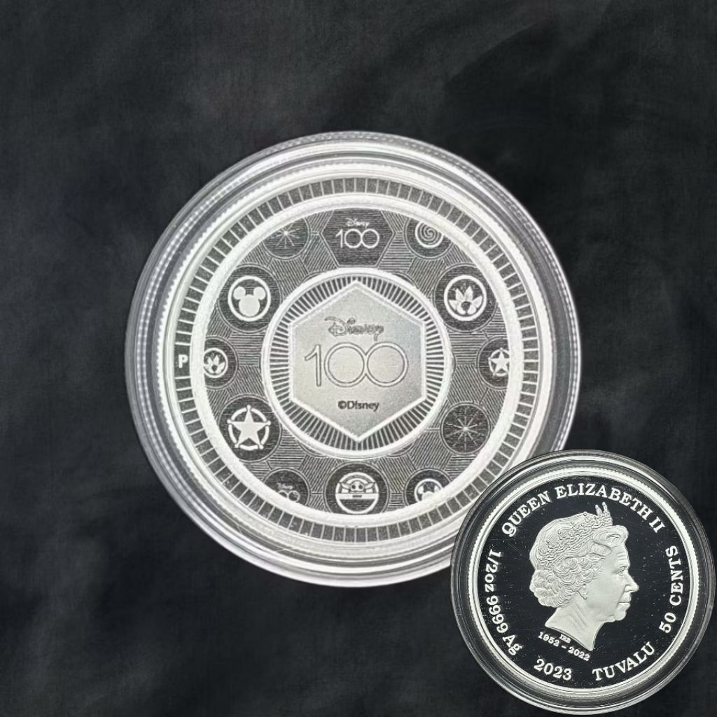 [Very Rare & Collectible] 2023 50c Disney 100th Anniversary 1/2oz ...