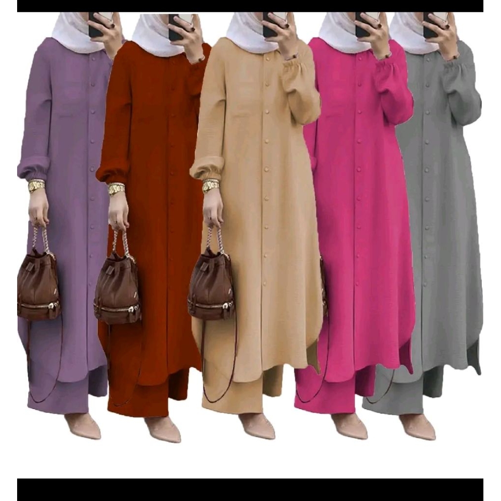 Baju Suit Humaira Muslimah 1 Set Cey Baju Wanita Untuk Umrah Pun Boleh ...