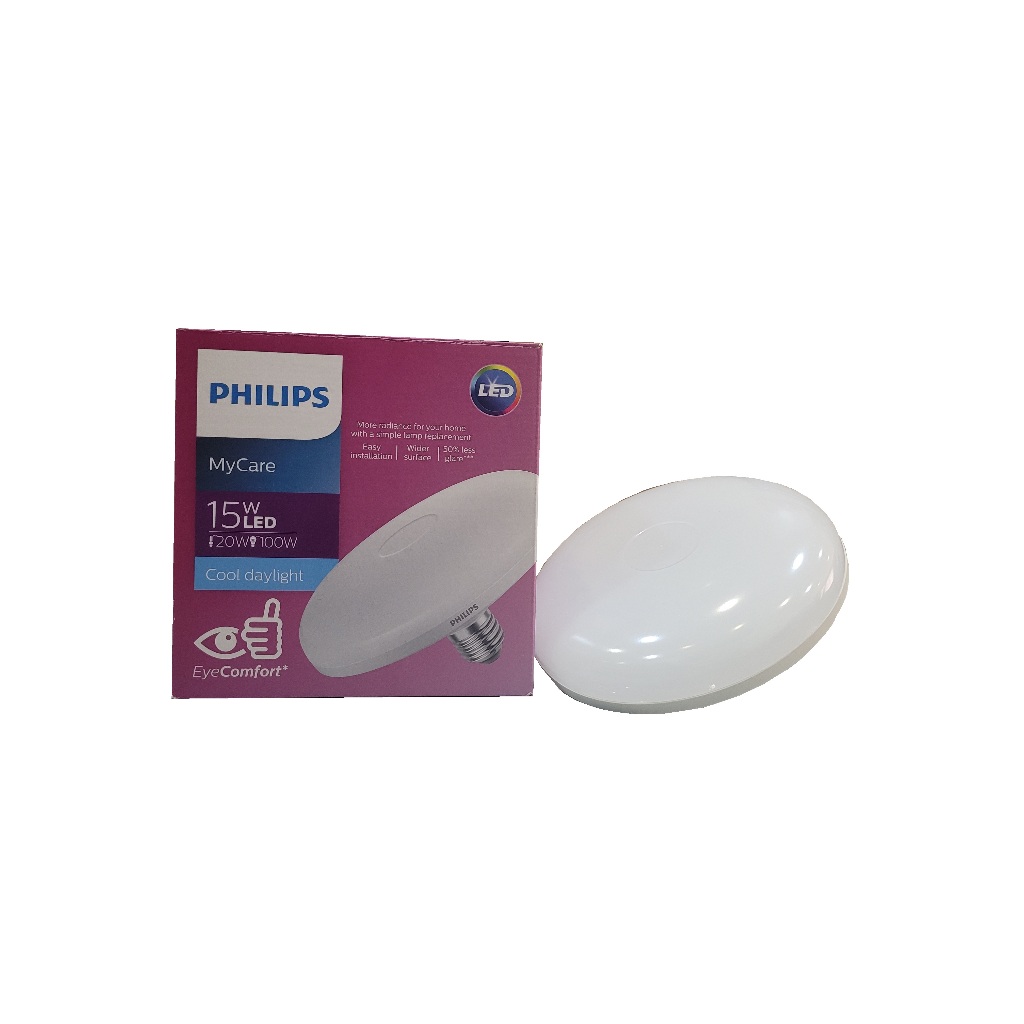 Philips MyCare 15W LED UFO Bulb E27 Eye Comfort (6500K Cooldaylight ...