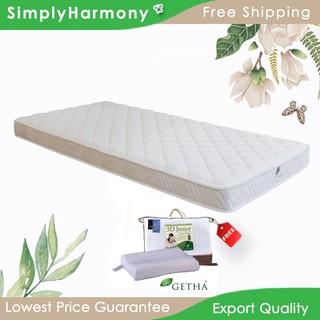 SHSB GETHA Sunny 5 Single FREE Pillow / Super Single / mattress 100% ...