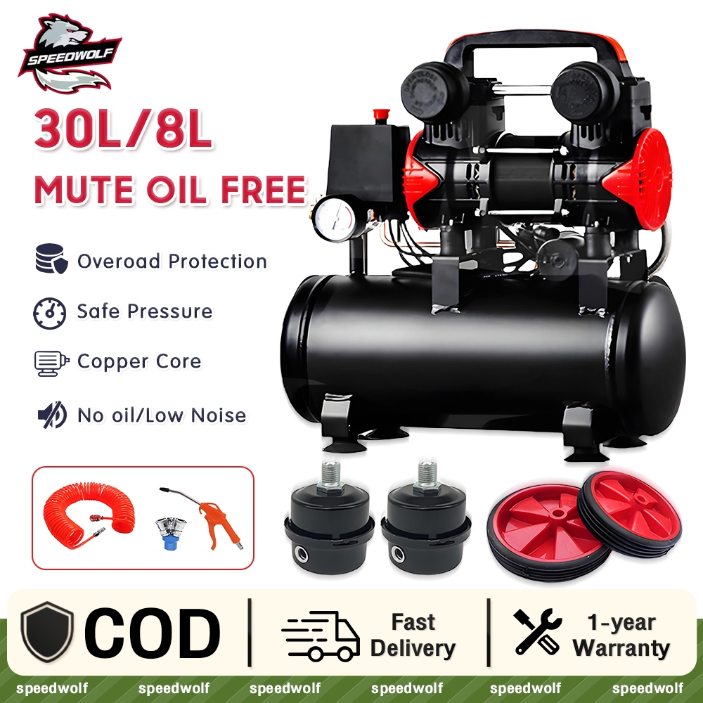 18V Lithium Battery Air Compressor 20L Double Cylinder Portable Air ...