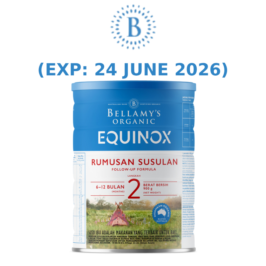 Bellamy's Organic EQUINOX Follow-Up Formula Step 2 900g (EXP: 24 JUNE ...
