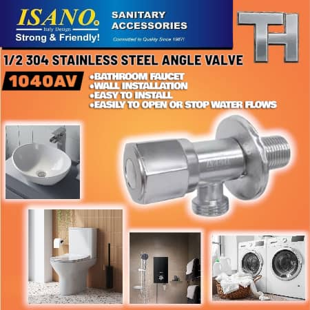 Isano 1/2 304 stainless steel Angle valve/Flexible hose | Shopee Malaysia