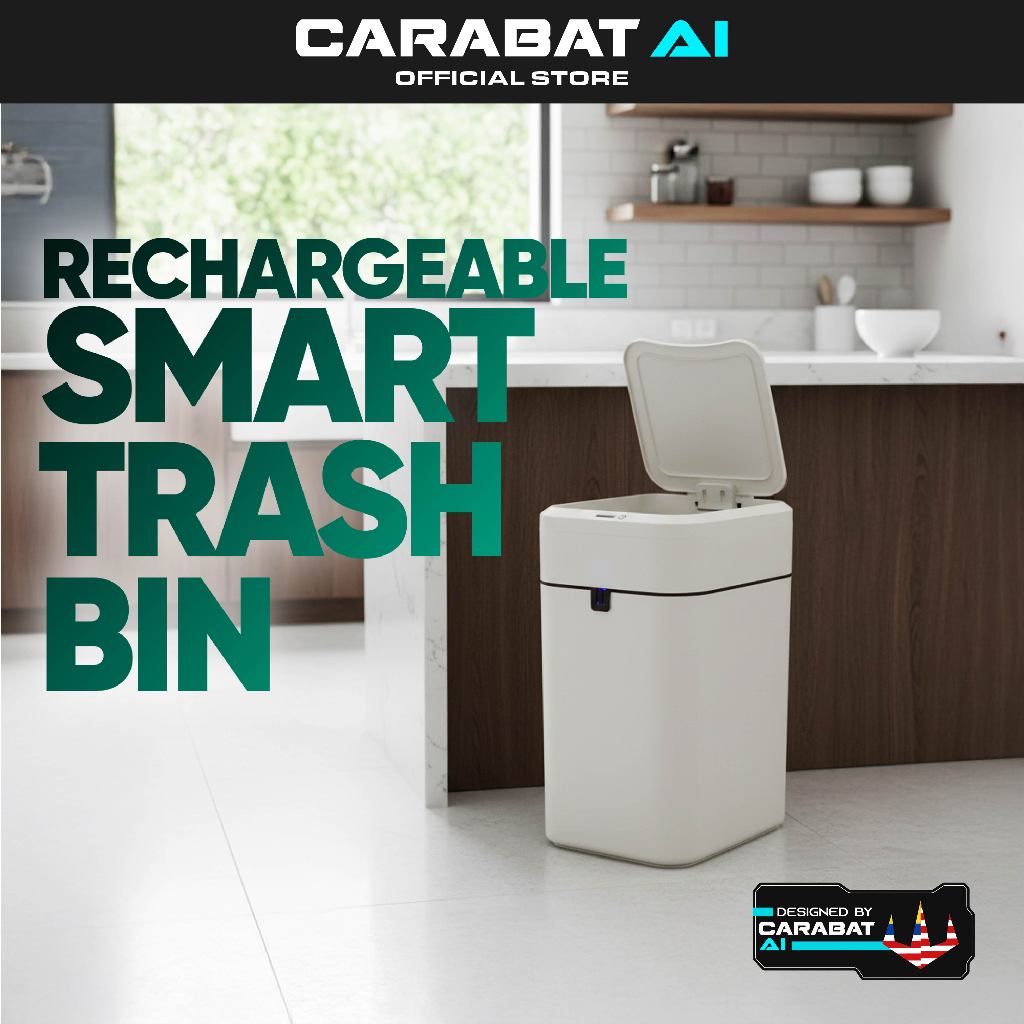 CARABAT Smart Trash Bin 20L | Automatic Sensor Dustbin | Touchless ...