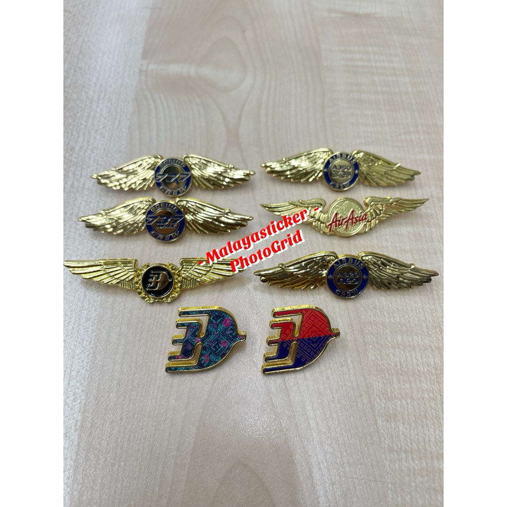 badge pin pins airasia pins kapal terbang | Shopee Malaysia