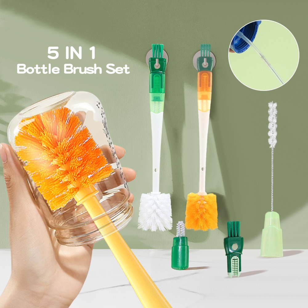 Oni 5 IN1 Bottle Brush Berus Multi-Functional Pembersih Botol Straw ...