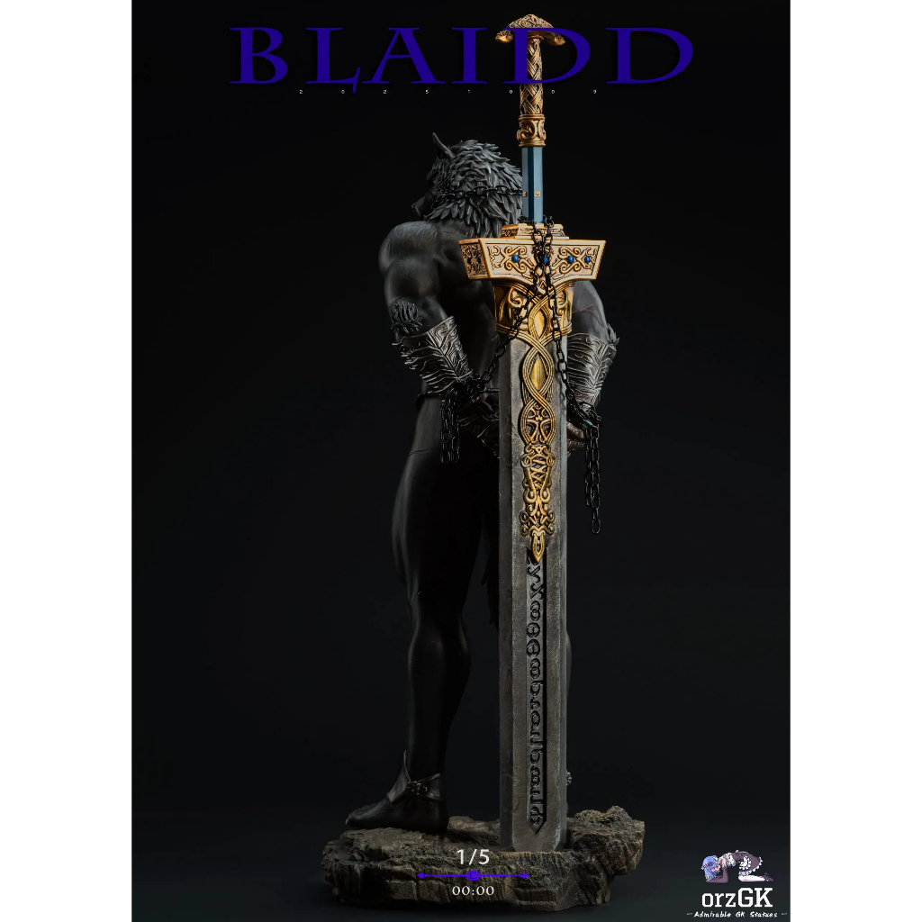 Ling Dian Studio - Blaidd Elden Ring Resin Statue GK Anime Figure ...