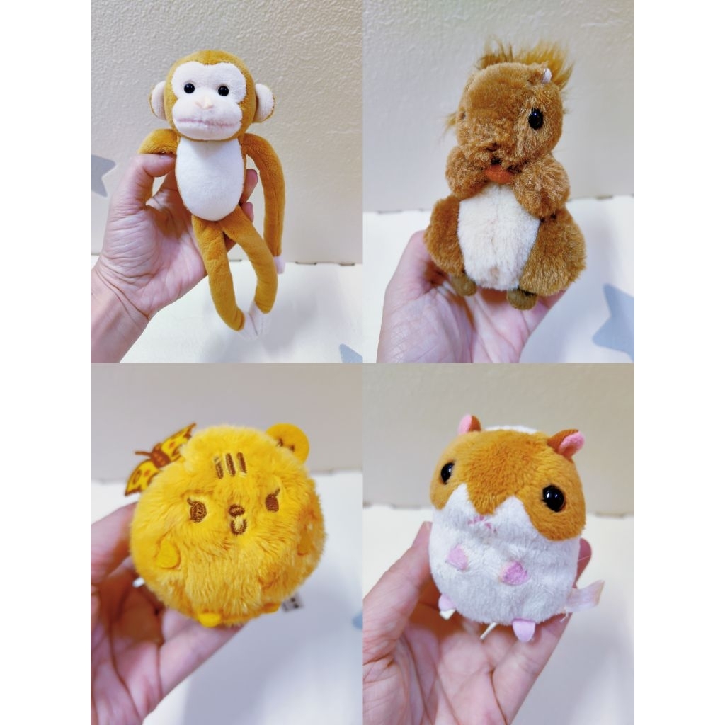 Preloved mini plush M87B soft toy plushie Squirrel Monkey Hamster ...