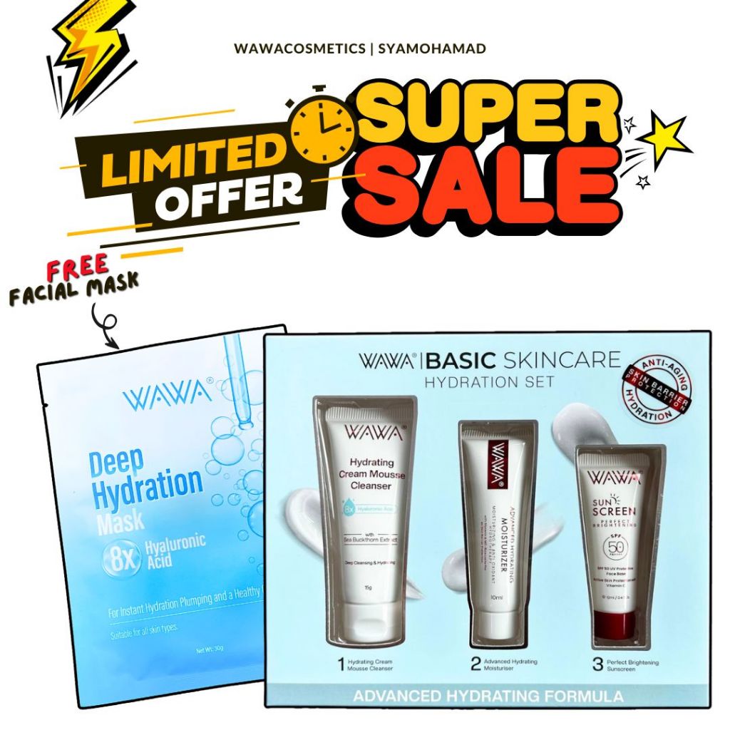 WAWA HYDRATION SKINCARE (TRIAL) FREE HYDRATION MASK | Shopee Malaysia