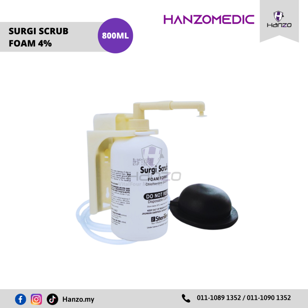 STERILINE SURGI SCRUB FOAM 4% 800ML (Without Dispenser) | Shopee Malaysia