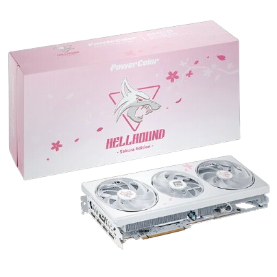 Powercolor Hellhound Sakura AMD Radeon™ RX 7800 XT 16GB GDDR6 Limited ...