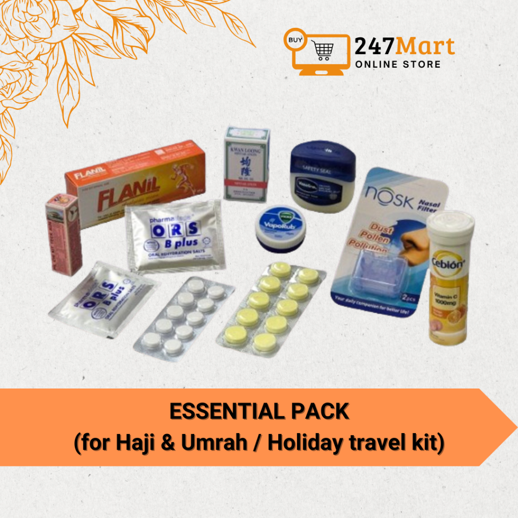 ESSENTIAL PACK (for Haji & Umrah / Holiday travel kit) | Shopee Malaysia