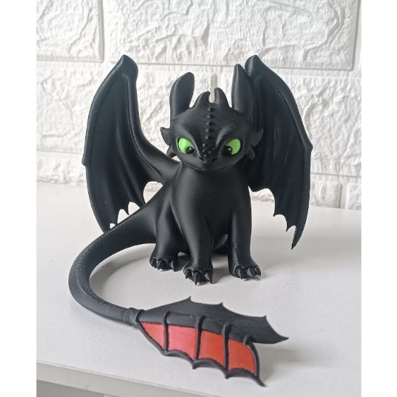 Toothless Dragon Nigh Fury How to Train Your Dragon Model Figure ...