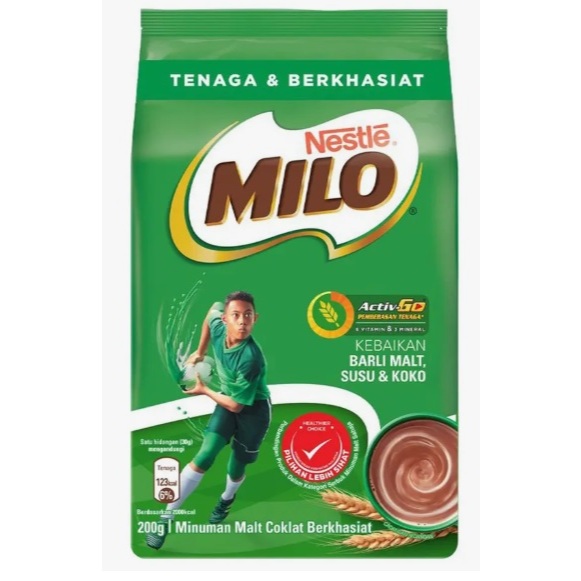 Nestle Milo Activ-Go Refill pack 200g | Shopee Malaysia