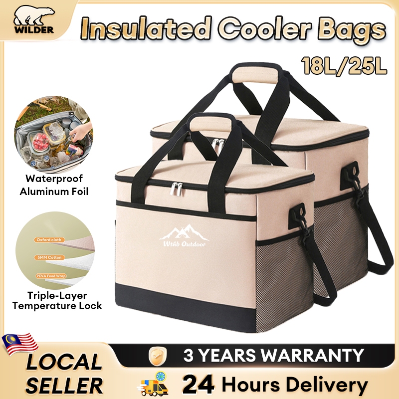 Food Storage Bag 18/30L Foldable Cooler Bag Thermal Insulated Foldable ...