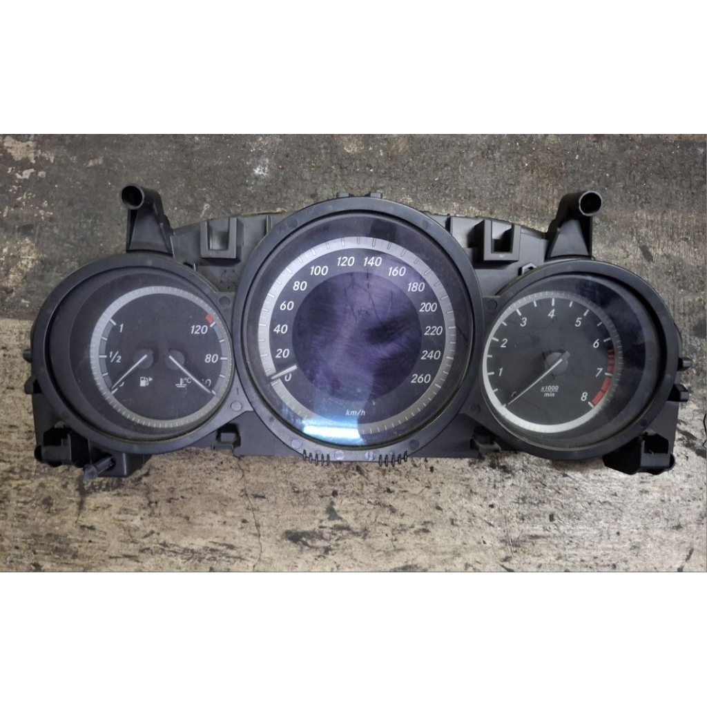 Mercedes Benz C Class W204 FaceLift Original SpeedoMeter Black Face Or ...