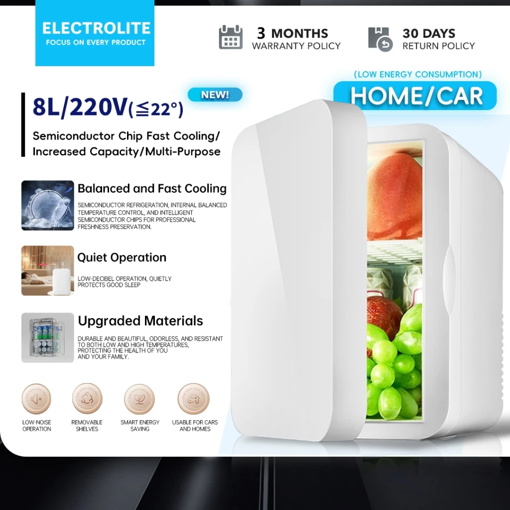 8L Refrigerator High Quality Mini Fridge Portable Cooler Peti Sejuk for ...