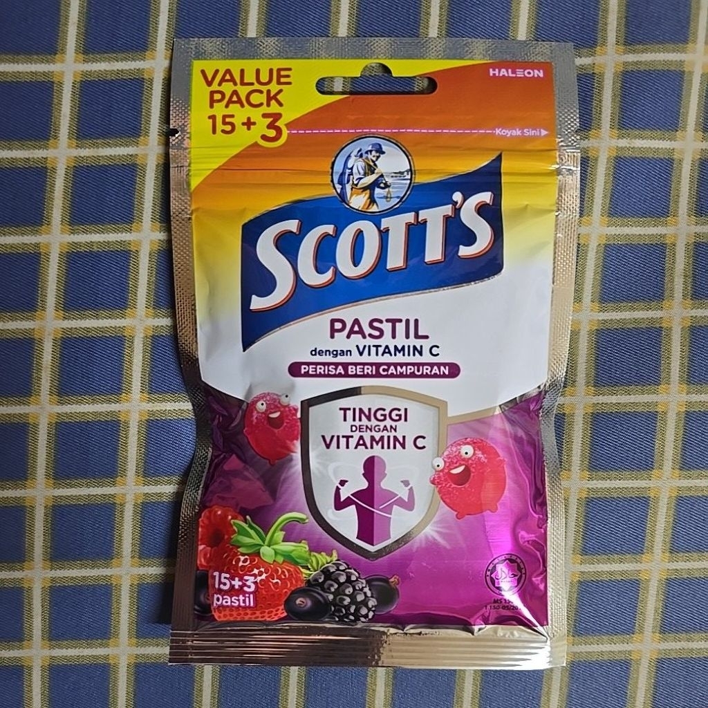 Scott's Pastilles (Mixberries Flavour) 15s+3s (Expiry Date:10/2026 ...