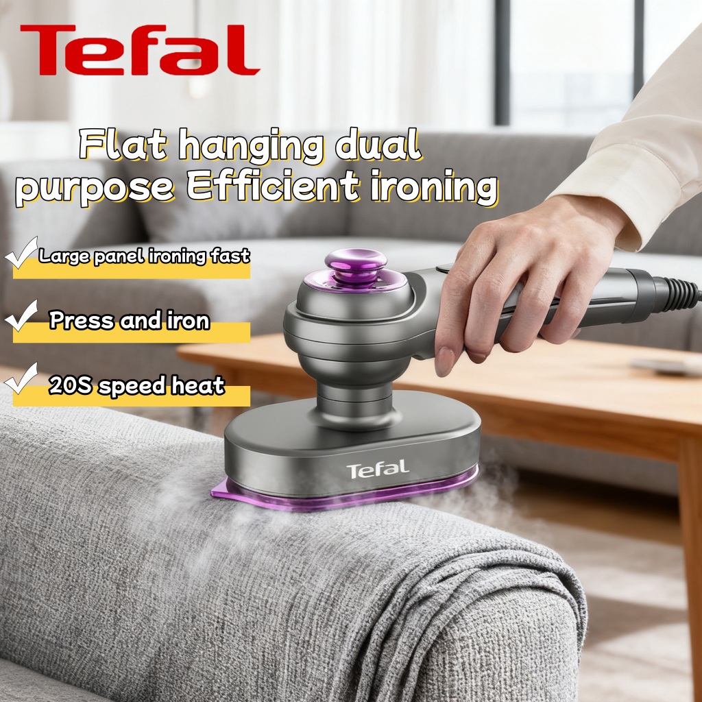 Tefal Steam lron Handheld Flat Hanging Dual Purpose Efficient ironing ...