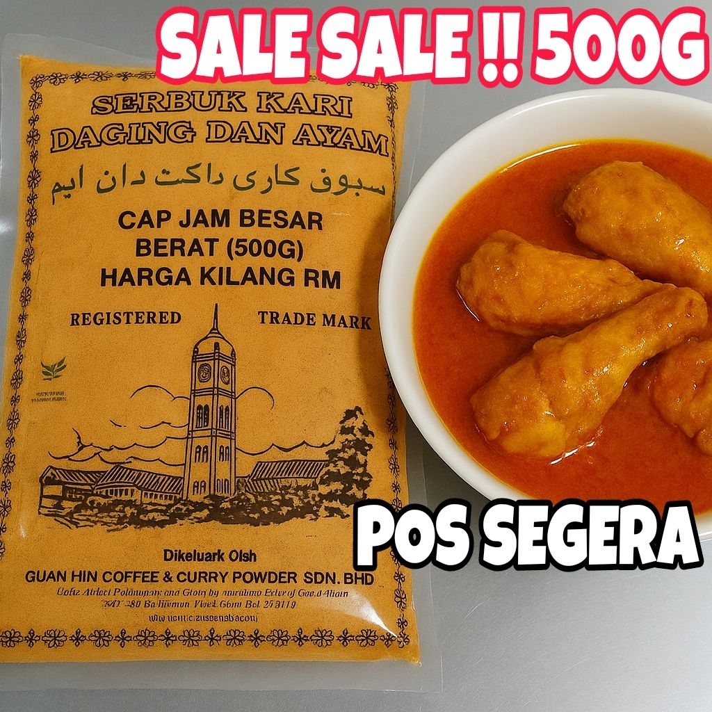 REMPAH KARI CAP JAM 500G SUPER JIMAT | Shopee Malaysia