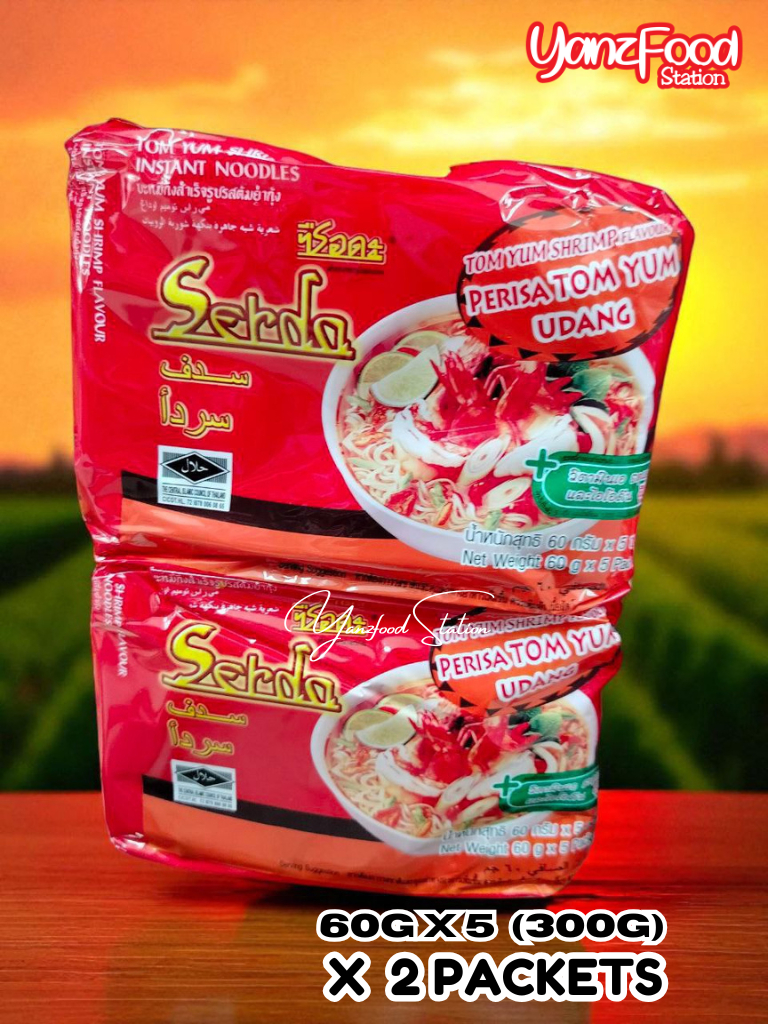 SERDA Instant Noodles Tom Yum Shrimp Flavour / Creamy Tom Yum Shrimp ...