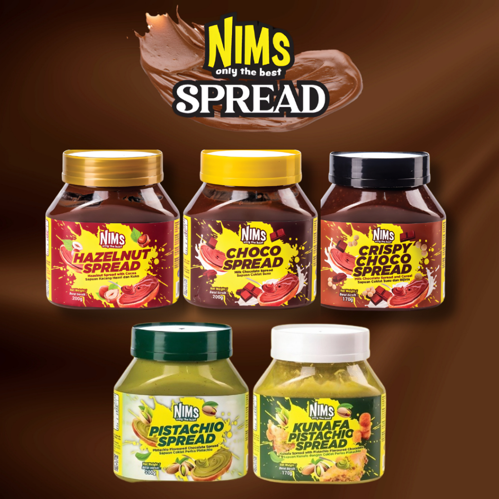 Nims Choco Spread / Crispy Choco Spread / Hazelnut Spread / Pistachio ...