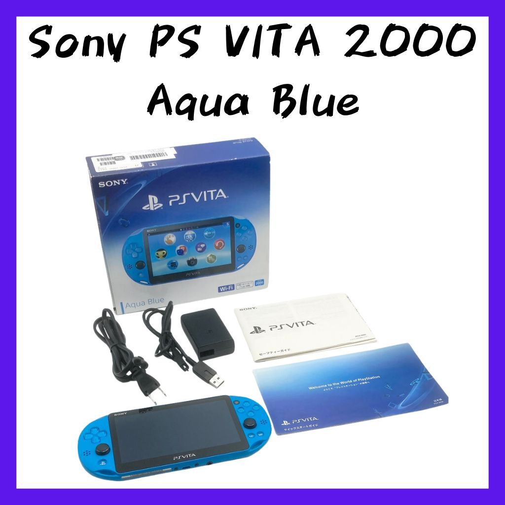 [Direct from Japan] Sony PS VITA Playstation Aqua Blue PCH-2000 ZA23 ...