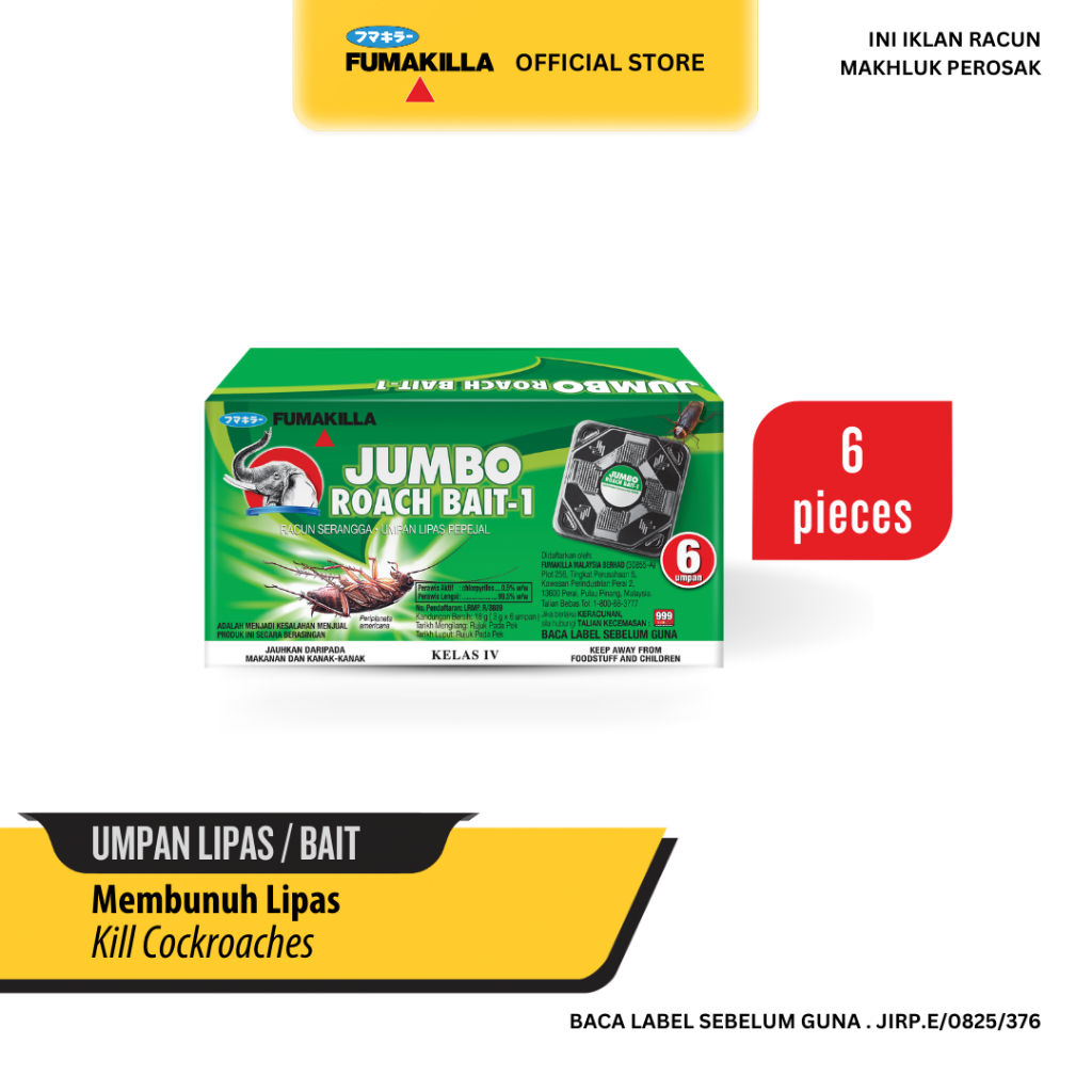 JUMBO ROACH BAIT-1 6 Umpan / 6 Pieces | Shopee Malaysia