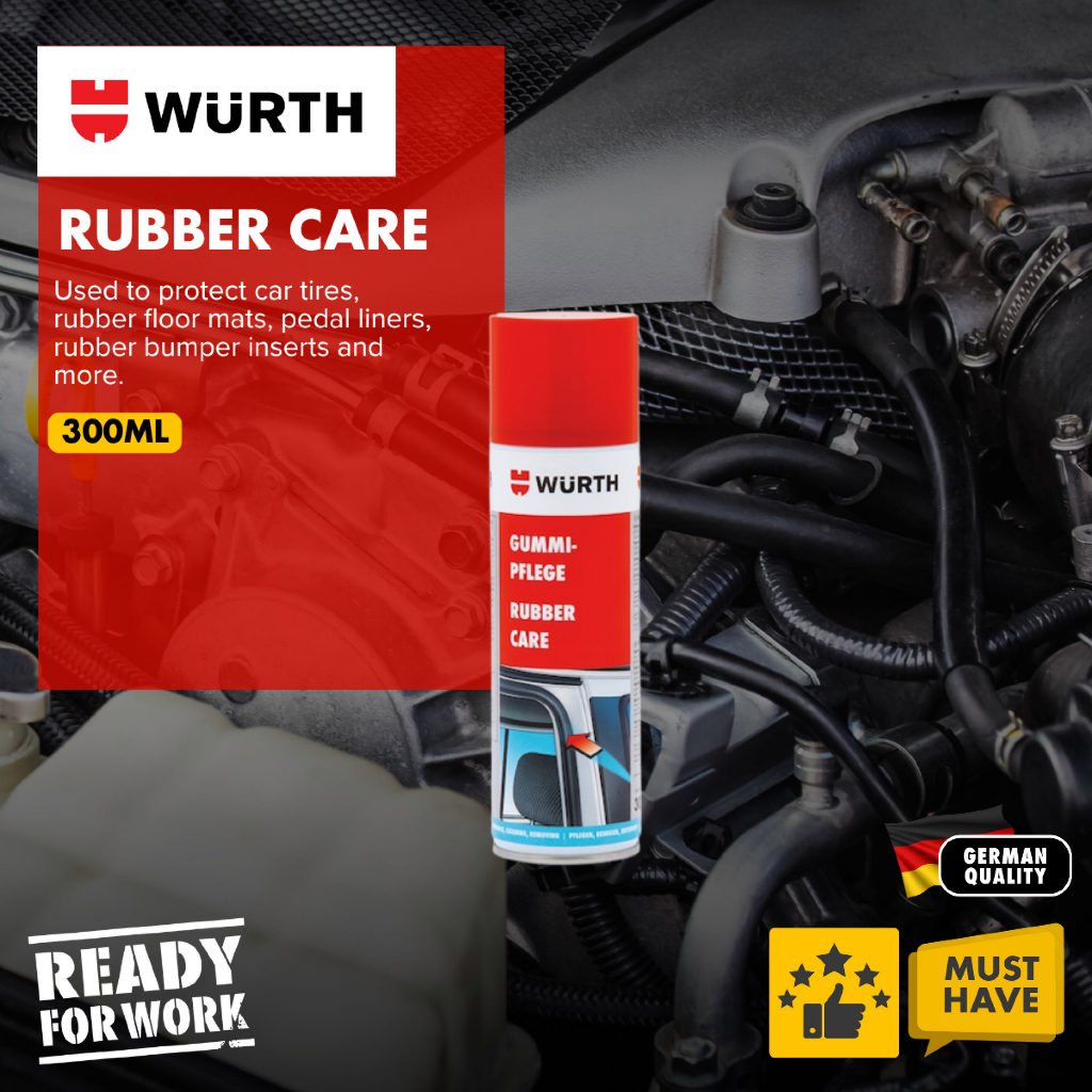 Wurth Rubber Care, 300ML | Penjaga Getah | 橡胶护理剂 | Shopee Malaysia