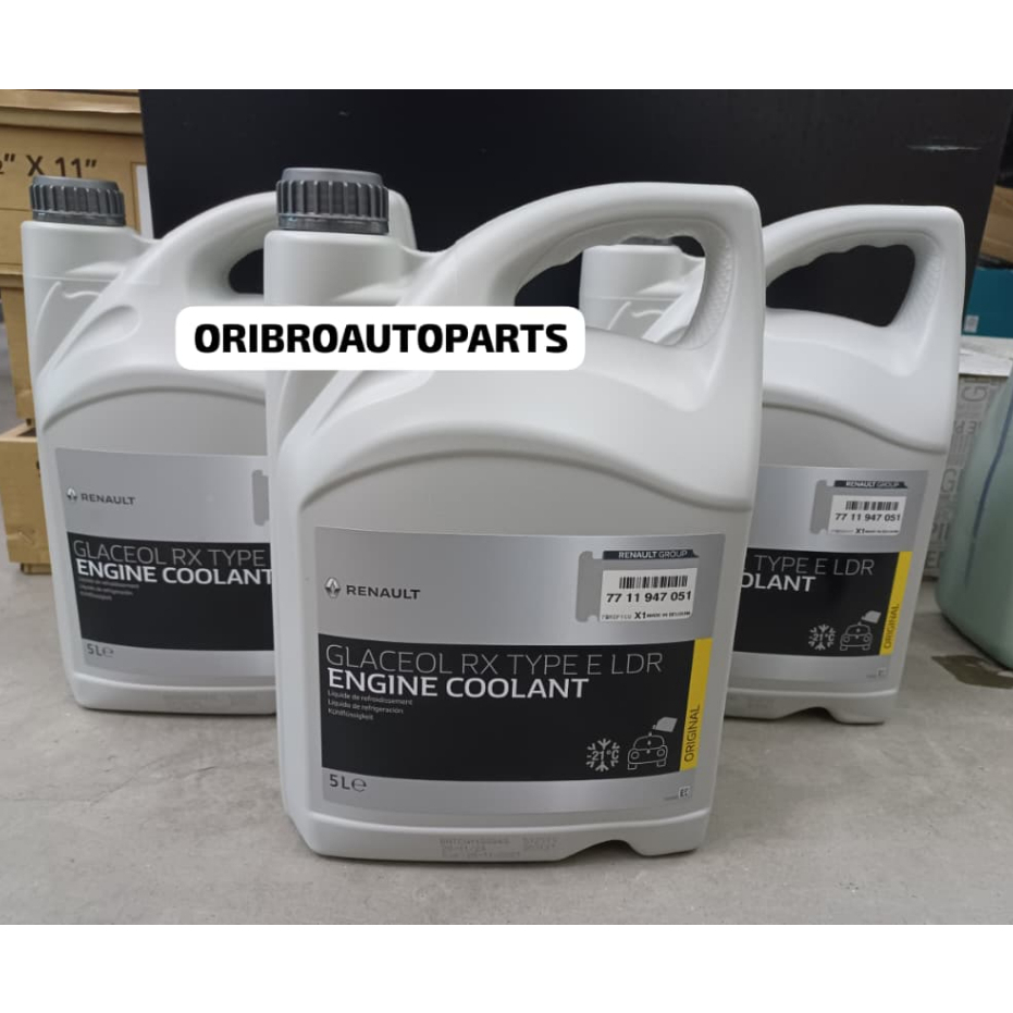 (ORIGINAL) ENGINE COOLANT GLACEOL RENAULT 5 LTR > 7711947051 | Shopee ...