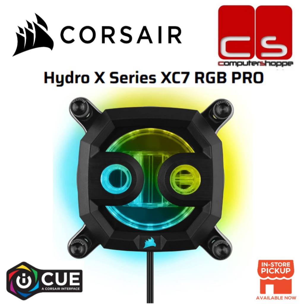Corsair Hydro X Series XC7 RGB PRO CPU Water Block (1700/1200/AM5/AM4 ...
