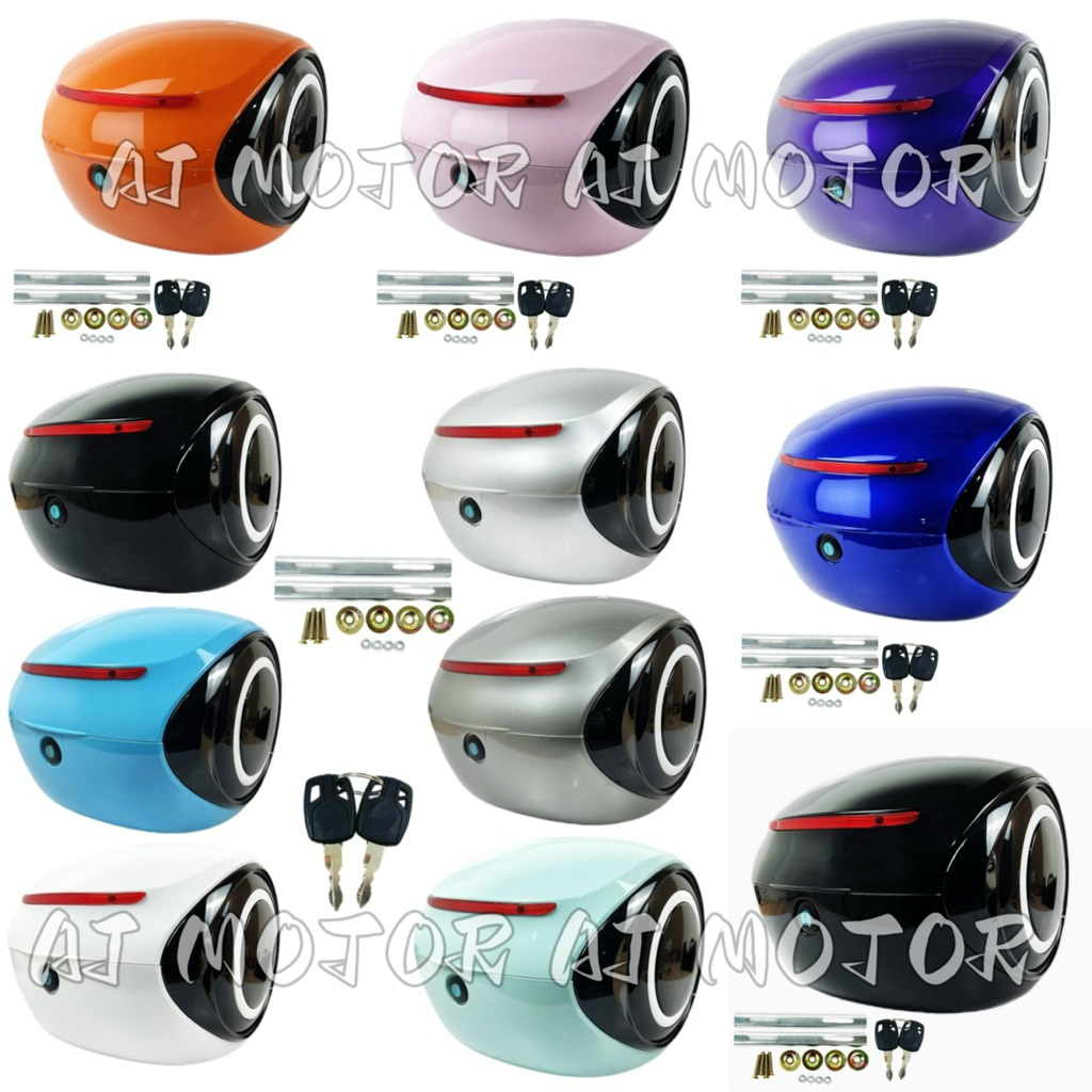 UNIVERSAL 35L ABS TOP BOX SIPUT DESIGN ( BOLEH MASUK HELMET ) CUTTING ...