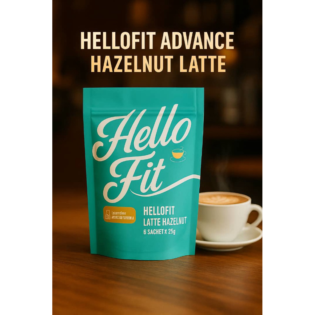 Hellofit Advanced hazelnut latte (Improve formula) | Shopee Malaysia