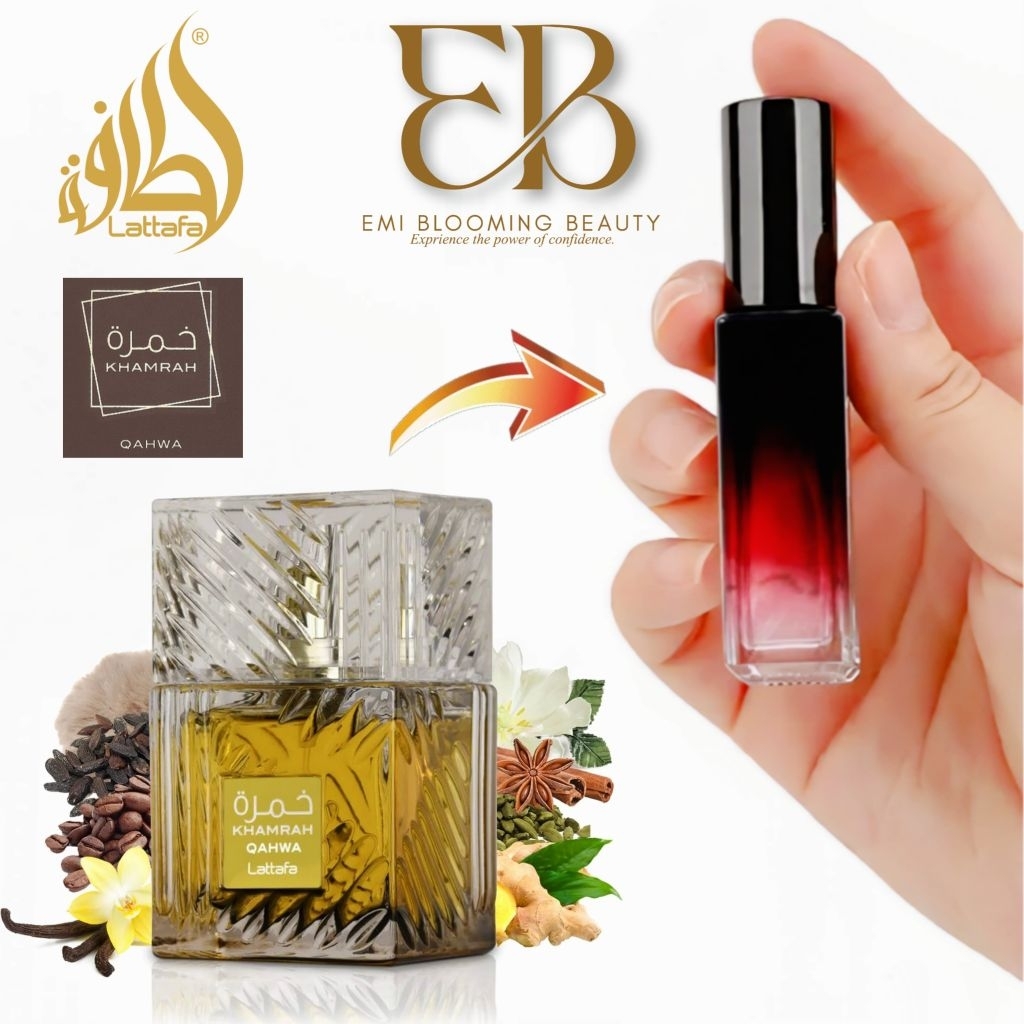 Lattafa Khamrah Qahwa EDP [Decant] 10ml sample spray bottle | Shopee ...