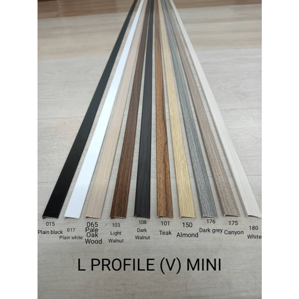 PVC MINI L PROFILE (V) 2700mm(9 feet) x 18mm x 4mm | Shopee Malaysia