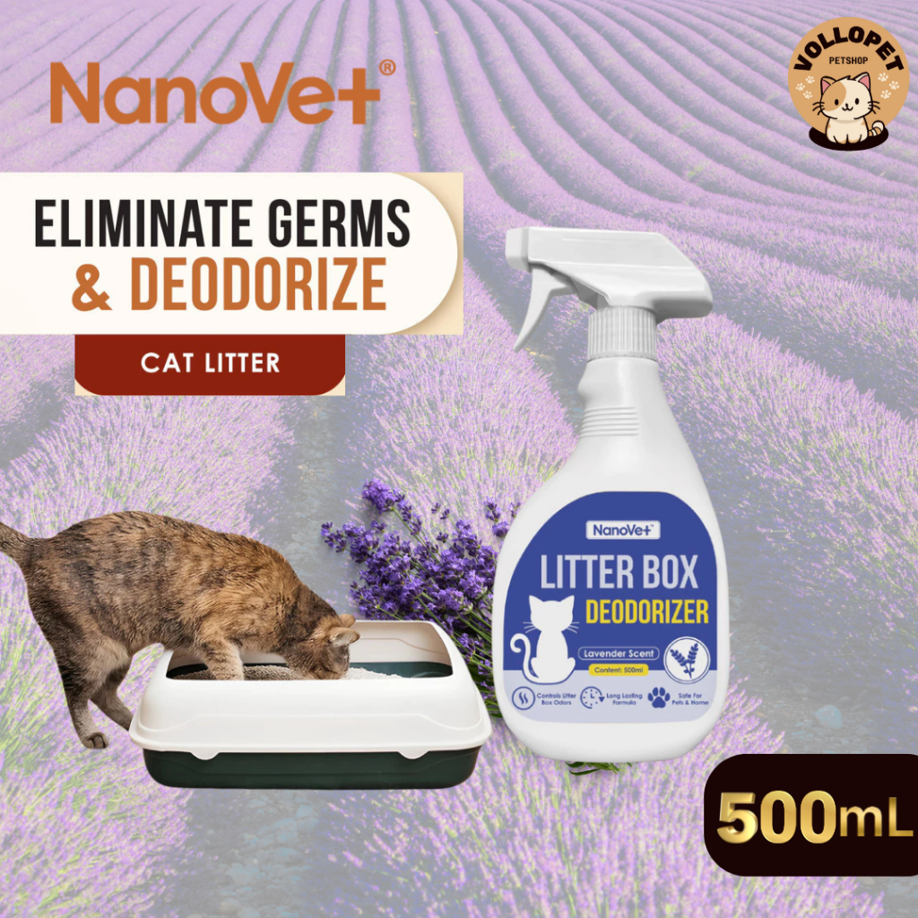 NANOVET Litter Box Deodorizer Spray (500ml) | Shopee Malaysia