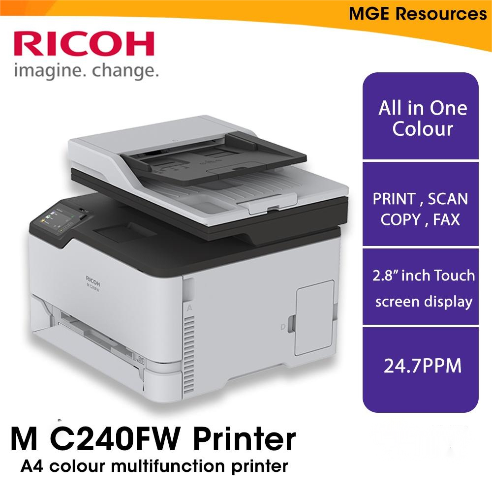 Ricoh MC240FW 24ppm Color All in one Printer with Mobile Printing M ...