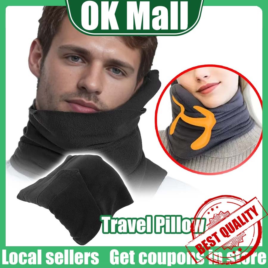Bantal Leher Dual Core/Airplane Scarf Cervical Pillow/Nap/Travel Neck ...