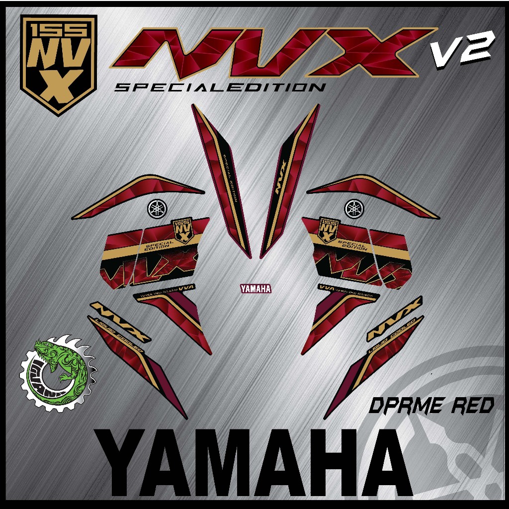 STRIPE MOTOR Yamaha NVX AEROX V2 TITAN 2025 (51) CUSTOM STRIPE BODY ...