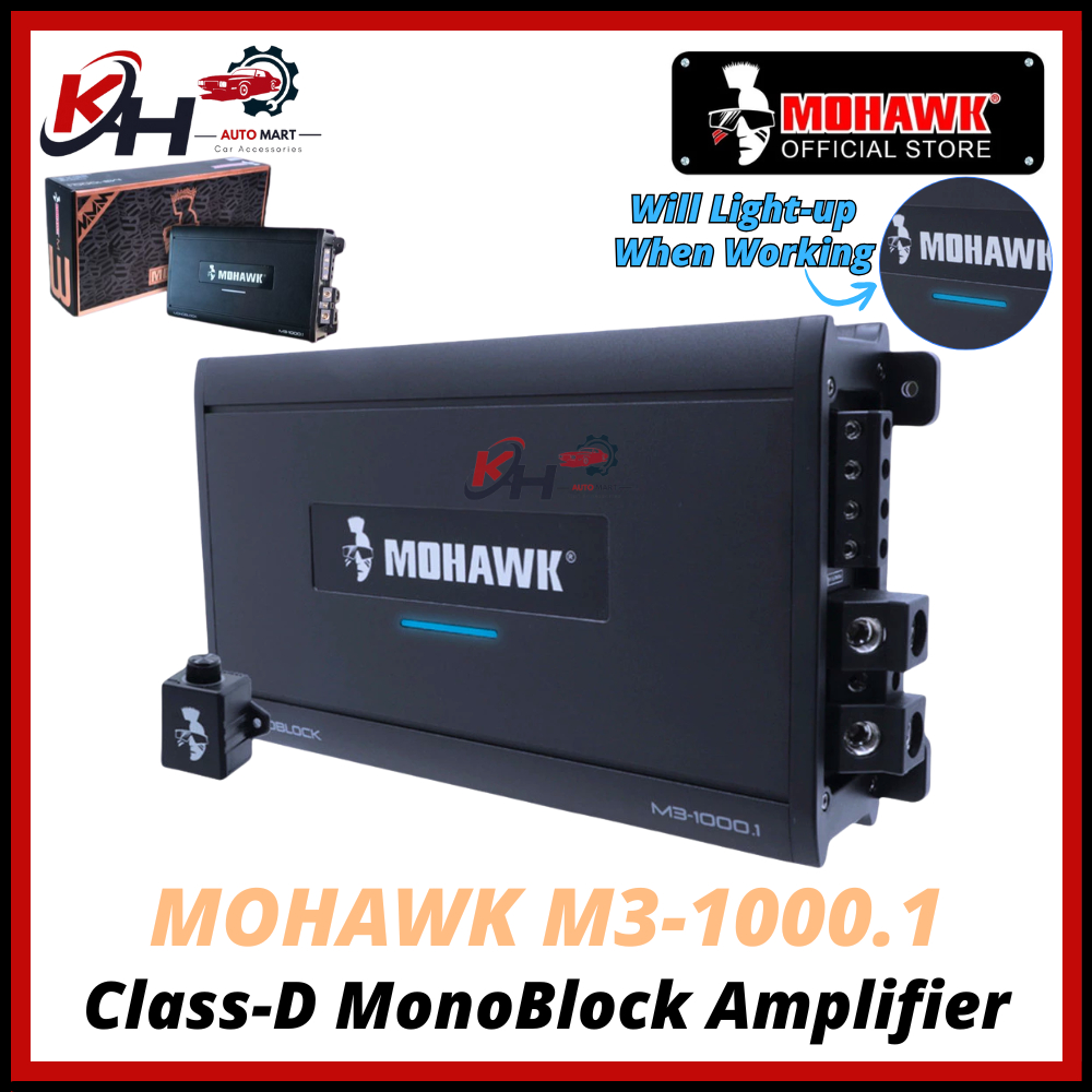 MOHAWK M3-Series 1000W Class D MonoBlock Amplifier With Light | High ...