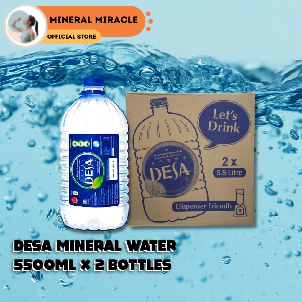 Desa Natural Mineral water 2x5.5Liter | Shopee Malaysia