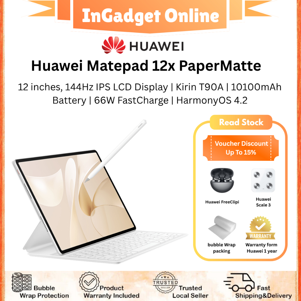 [PROMO] Huawei Matepad 12x PaperMatte Edition WIFI 12GB+256GB ( 2025 ...