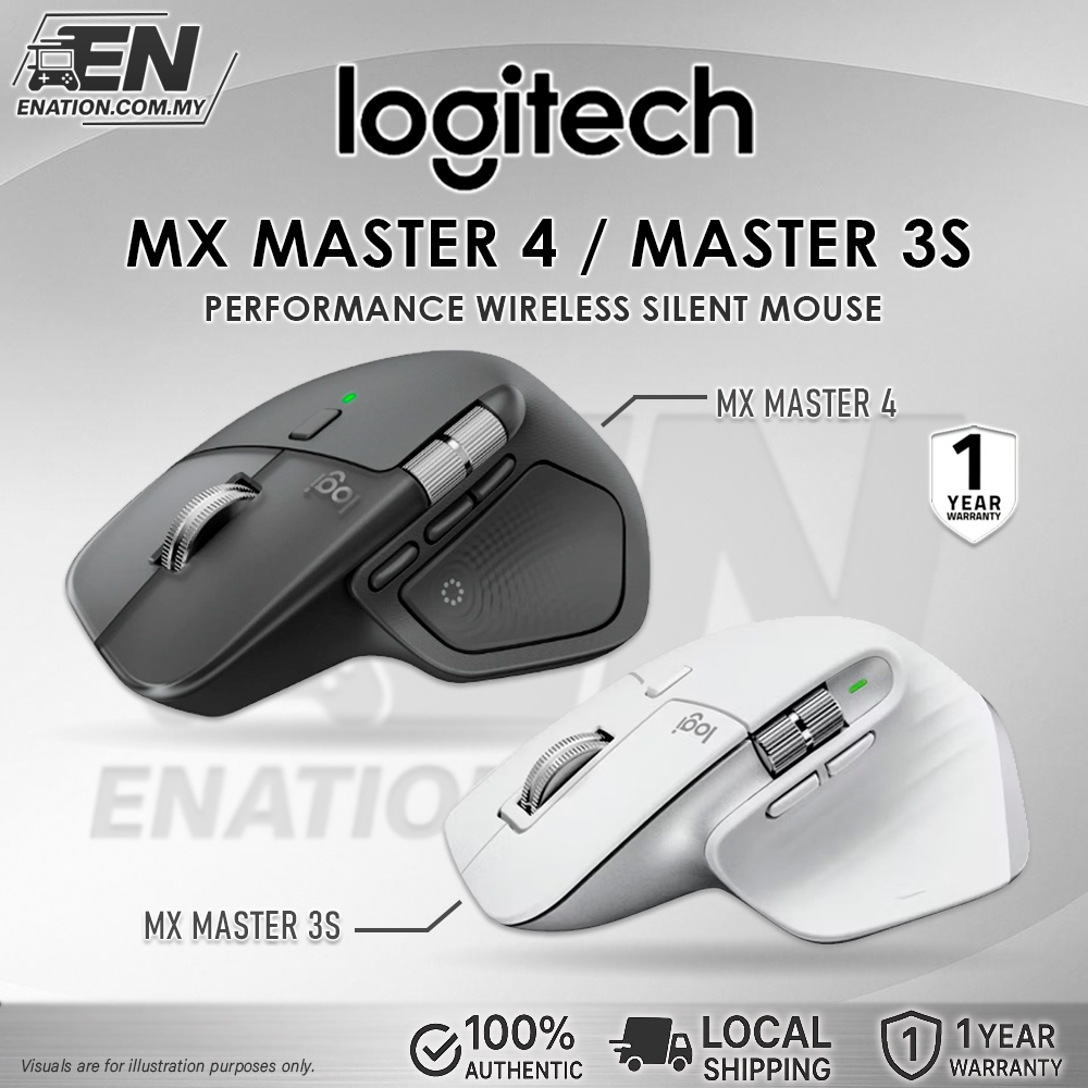 Logitech MX Master 4 | MX Master 3S Hight Performance Wireless Mouse ...
