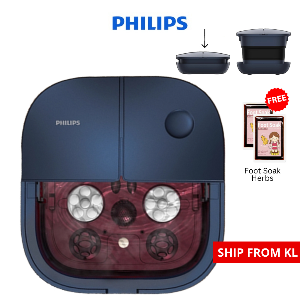 PHILIPS Foldable Foot Bath Tub PPM5103F Foot Massage Machine Foot Spa ...